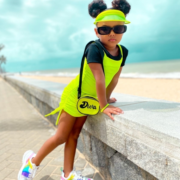 Conjunto 2 4 6 vestido e bolsinha - Mini Stylo Griffe's Verão