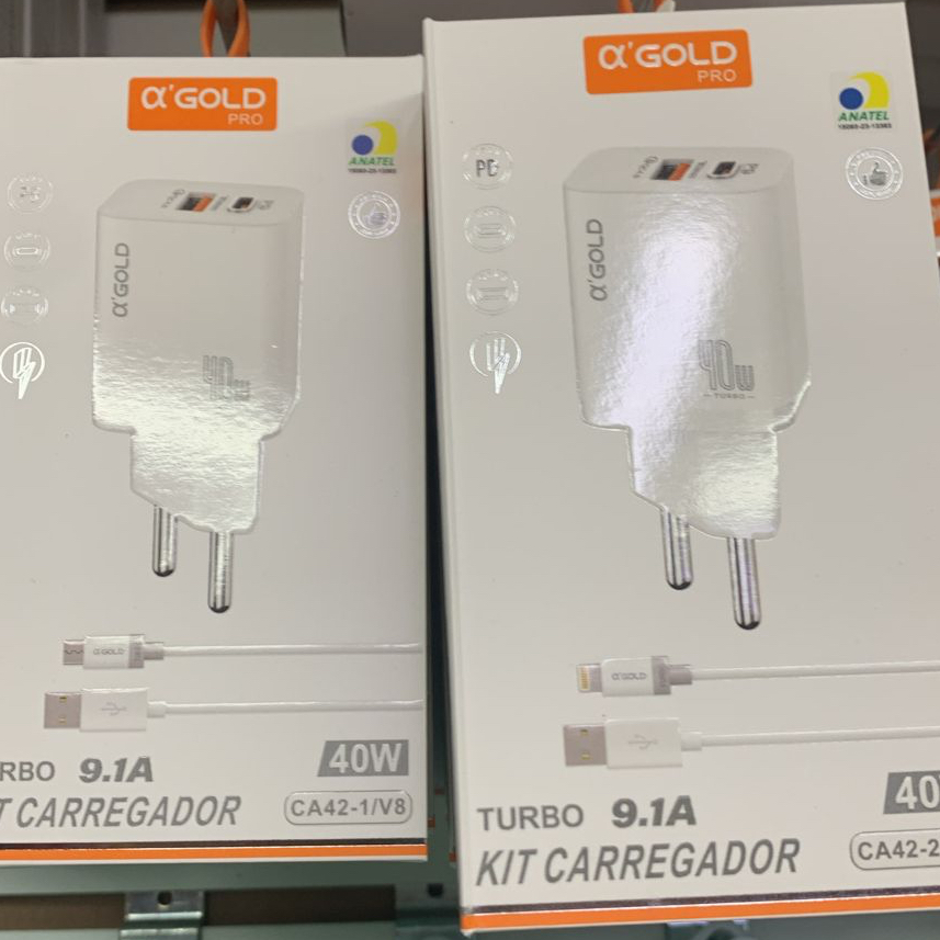 Carregador A’ Gold CA42 40w Turbo - TOP FORNECEDOR